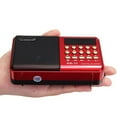 Compact K11 Pocket FM Radio, Rechargeable Mini Portable Handheld ...