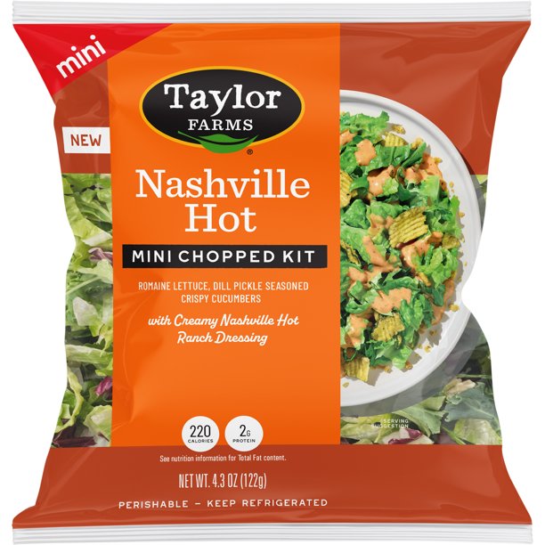Taylor Farms Nashville Hot Mini Salad Kit, 4.3 oz, Fresh - Walmart.com