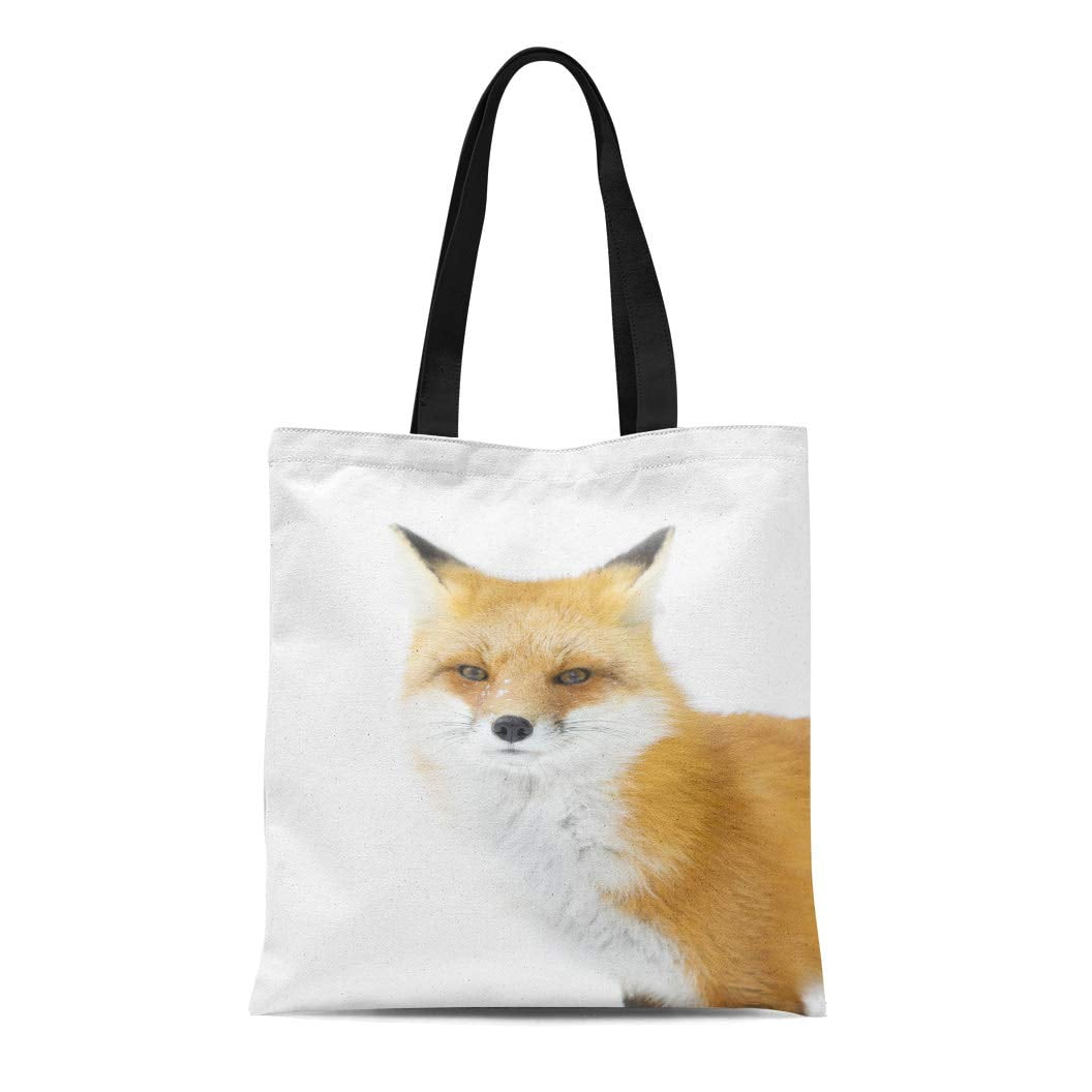 SIDONKU Canvas Tote Bag Red Fox Vulpes Bushy Tail Hunting Through the ...