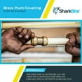 SharkBite 3/4 Inch Straight Coupling, Pack of 12, Push To Connect Brass Plumbing Fitting, PEX ...