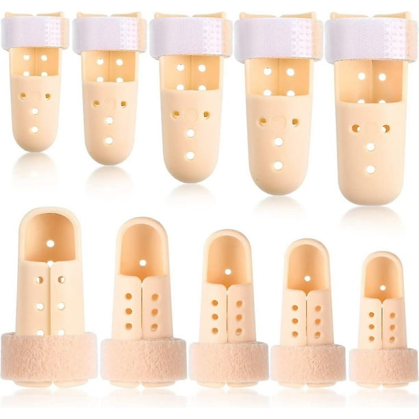 Finger Splints Set, 10pcs Finger Extension Splint Finger Splint Mallet ...