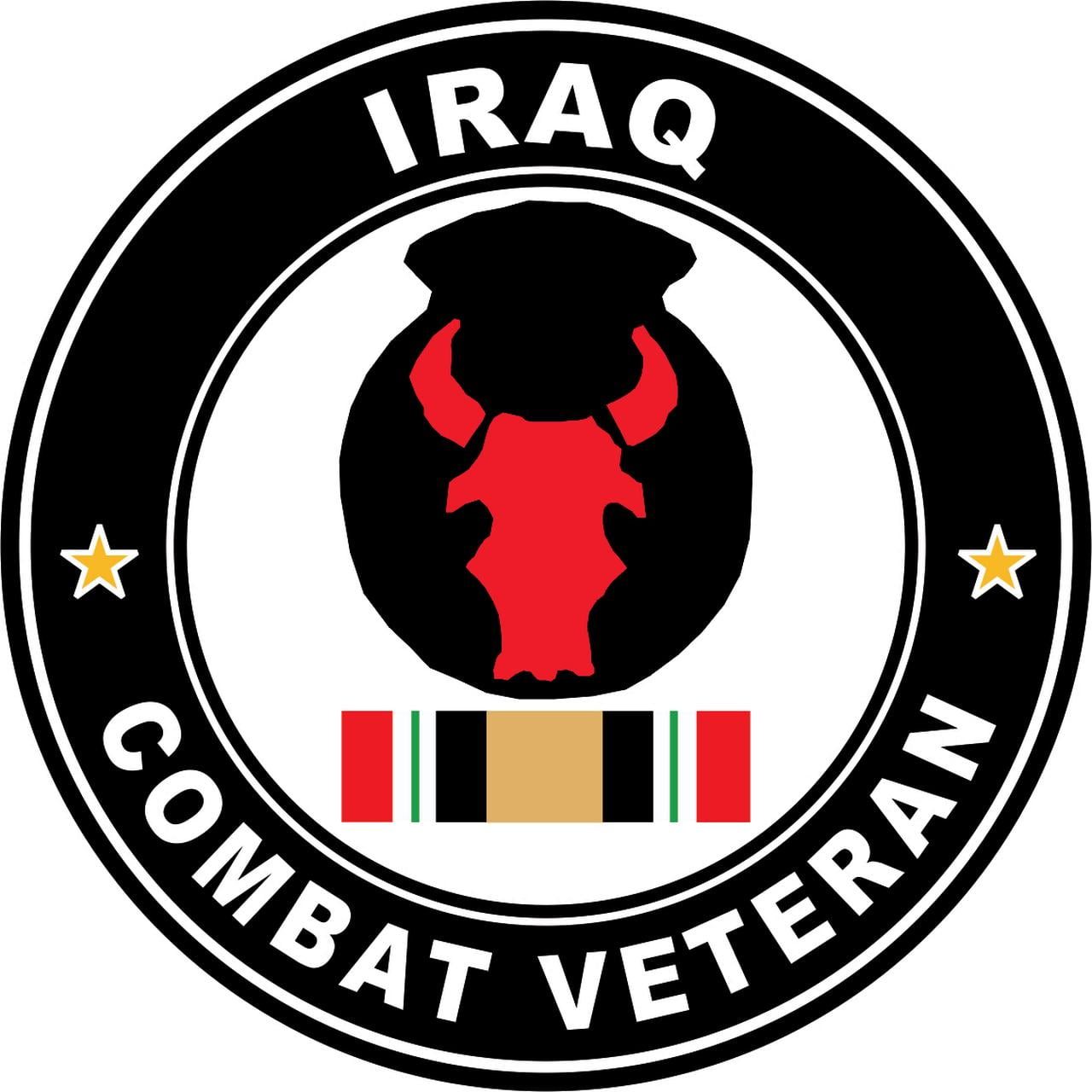 3.8 Inch 34th Infantry Division Combat Veteran with Ribbon Operation ...