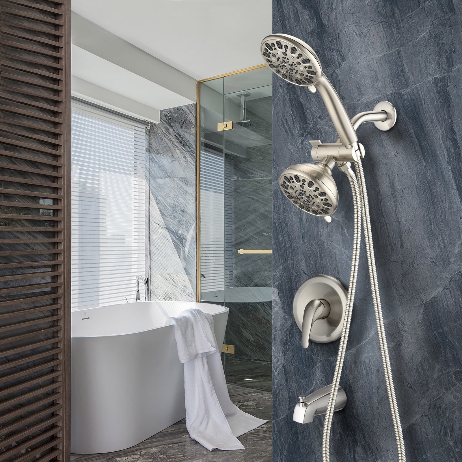 Proox 5 inch Plastic Tub & Shower Faucet with High Pressure Dual ...