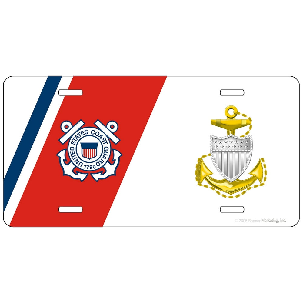 U.S. Coast Guard Chief Petty Officer License Plate - Walmart.com ...