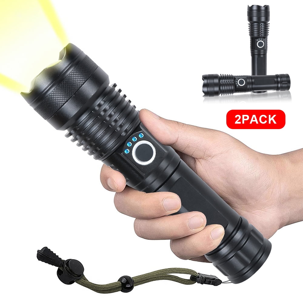 Didadi Tactical Flashlight, Led Rechargeable Flashlights, Super Bright ...