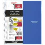 Five Star Wirebound Notebook, 1 Subject, Wide Ruled, 10 1/2" x 8 ...