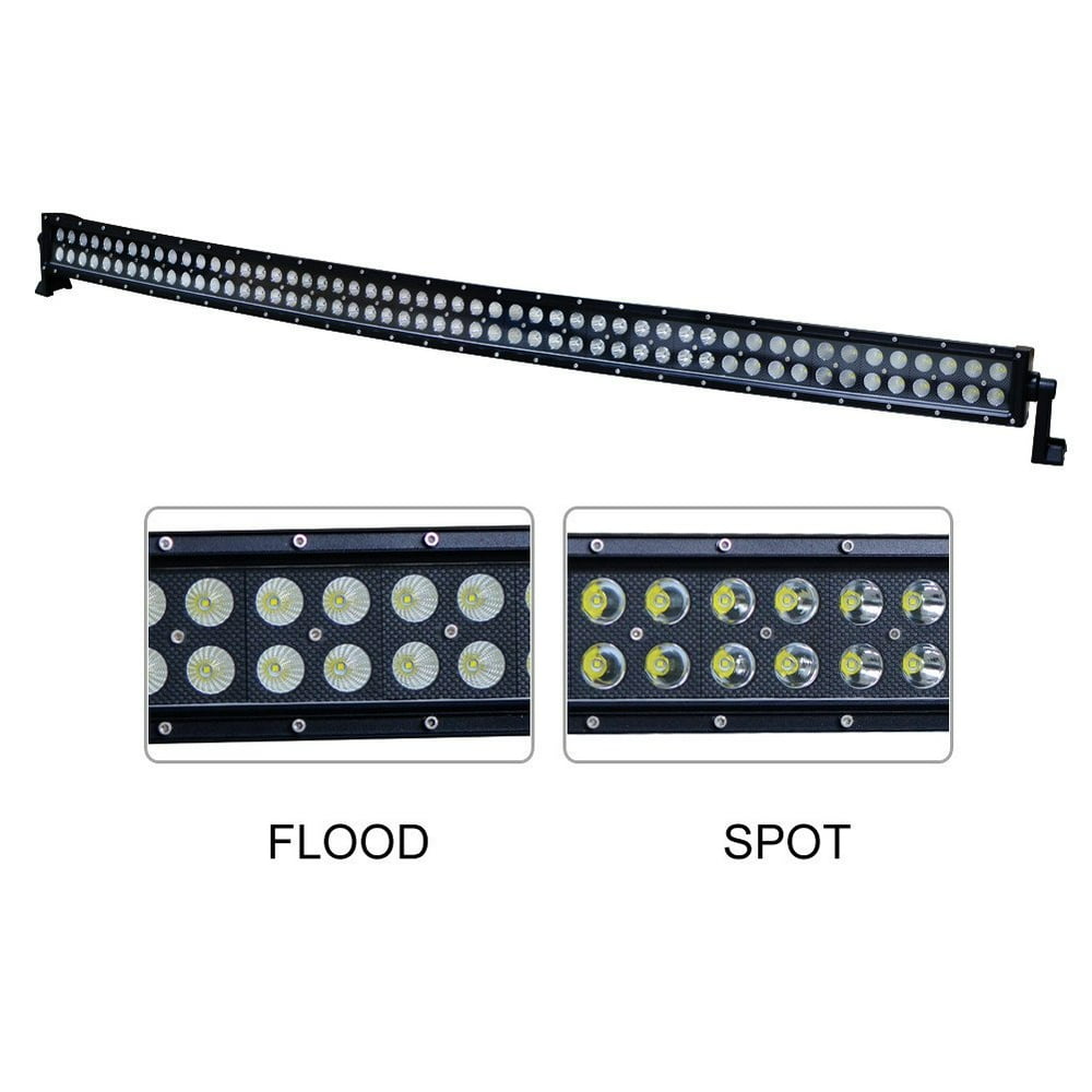 Nilight 54" 312W Curved LED Work Light Spot Flood Combo Led Light Bar ...