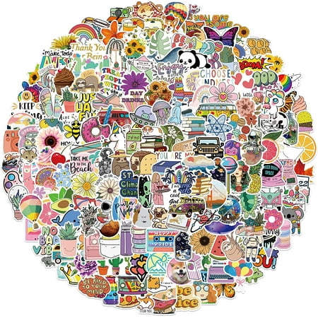 SEEYEON 200Pcs Cute VSCO Stickers for Kids Teens Adults, Waterproof ...