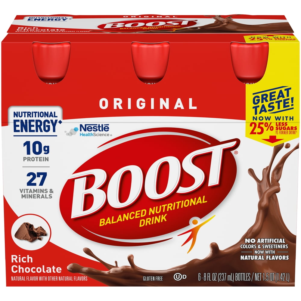 BOOST Original Ready To Drink Nutritional Drink Rich Chocolate 6 8 BOOST Original Ready To Drink Nutritional Drink Rich Chocolate 6 8