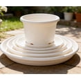 cpengpj Thickened BPA-Free Plastic Flower Pot Saucers, Extra-Deep Water ...
