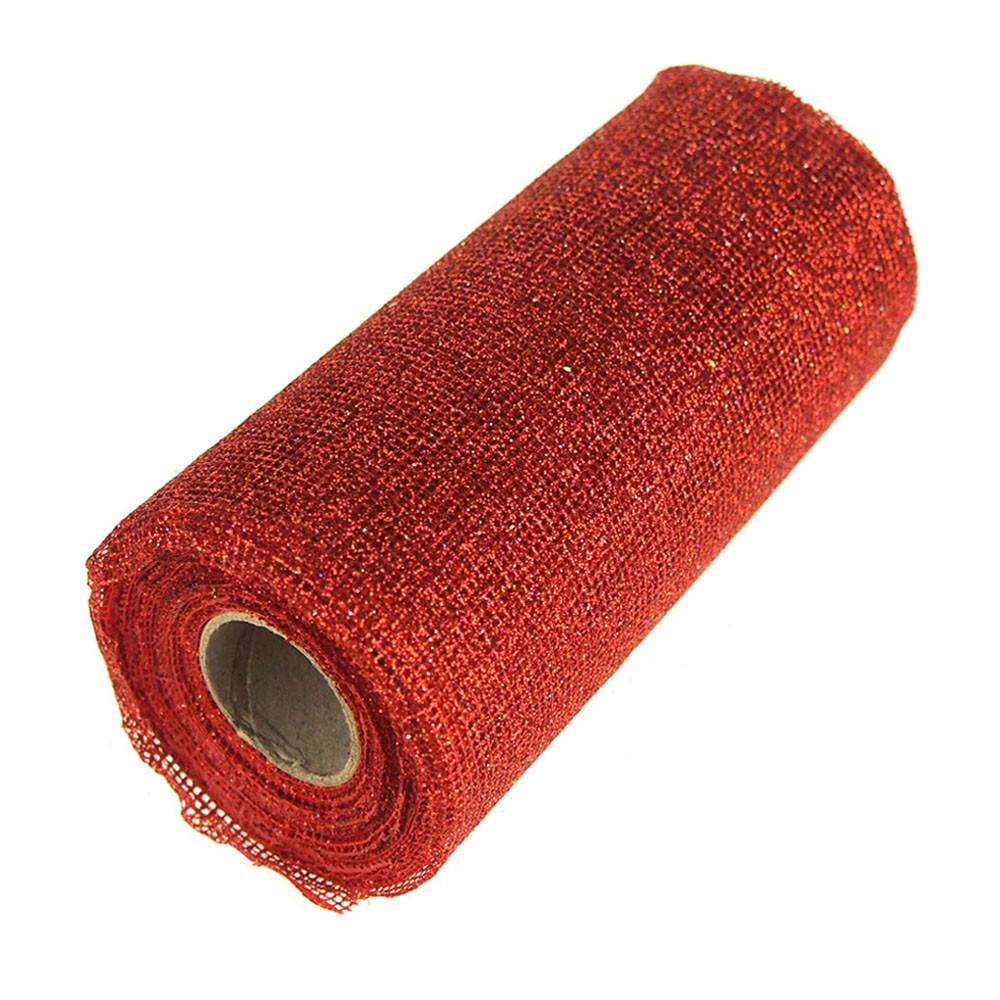 Glitter Mesh Net Roll, 6-Inch, 10 Yards, Red - Walmart.com