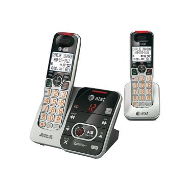 AT&T EL52219 2 Handset Answering Corded/Cordless Phone System - Walmart.com