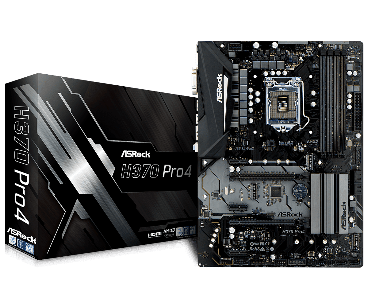 ASR MB B360M Pro4 Intel LAN H370 PRO4 - Walmart.com