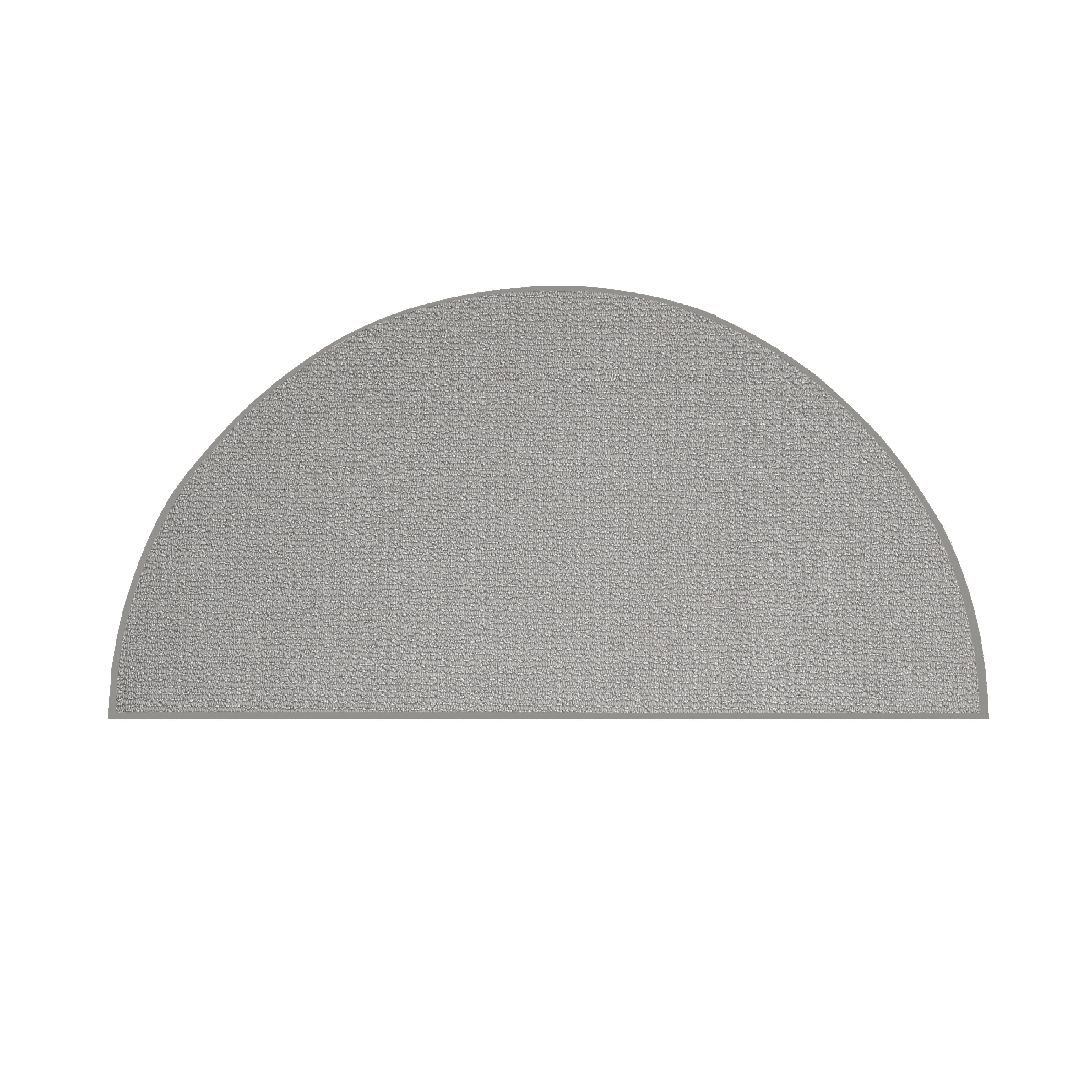 Furnish My Place Iconic Rug - 60" x 120" Half Round, Grey, Custom Floor ...