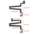 Aluminum Desktop Mic Arm Stand Rotatable Boom Arm Mic Stand Adjustable ...