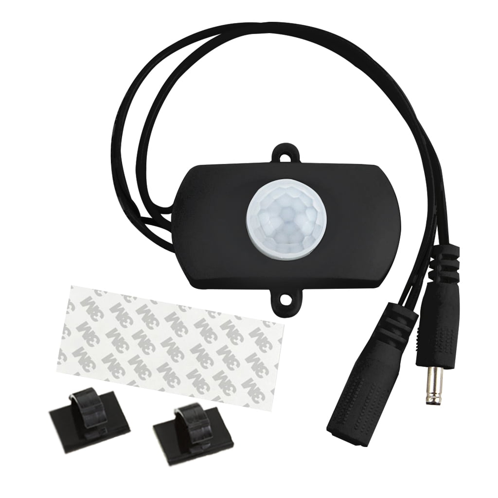 Mini PIR Motion Sensor Switch for LED Lighting(Black) - Walmart.com