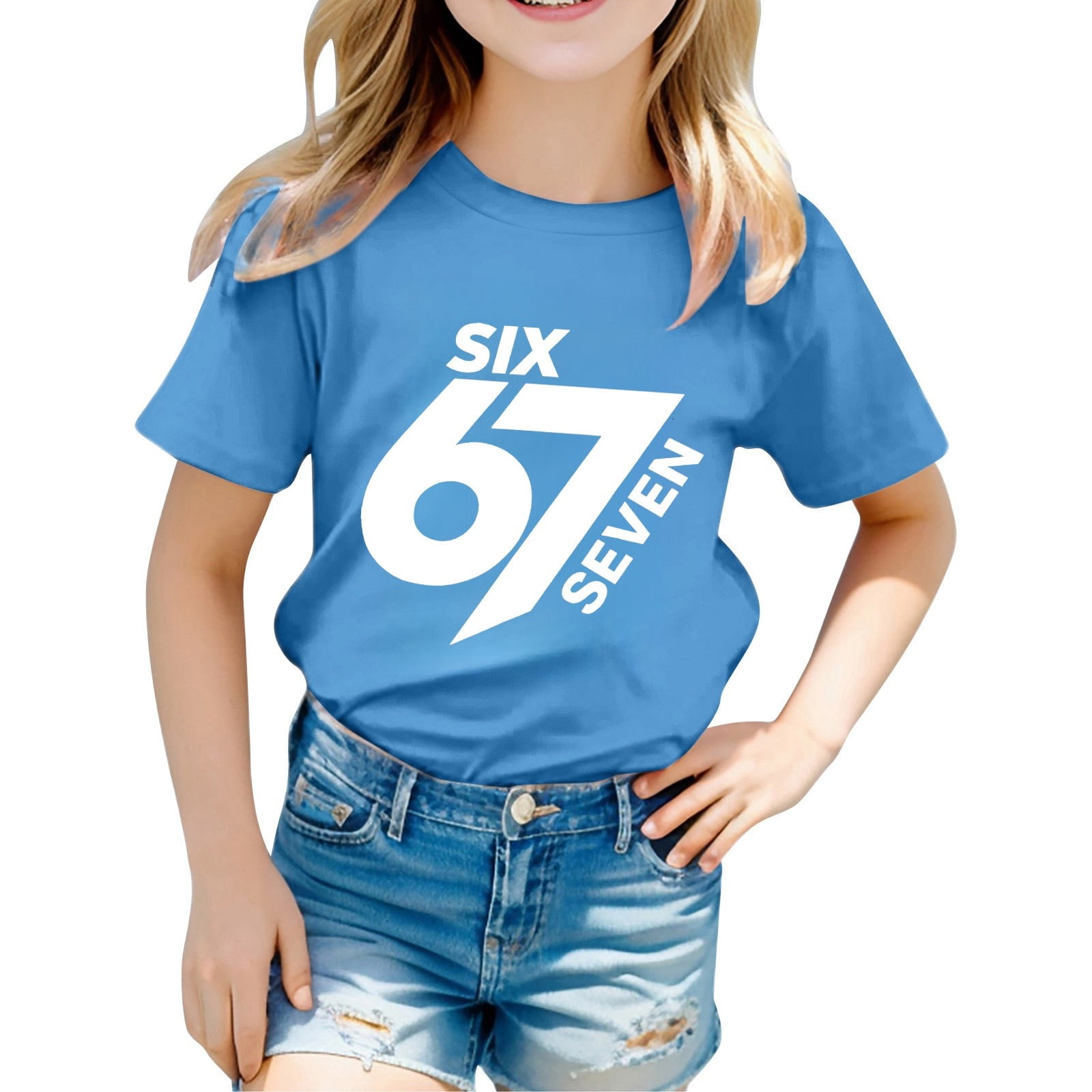 Click here for Icvfdpl Kids 67 Shirt Boys Girls Unisex Graphic Le... prices