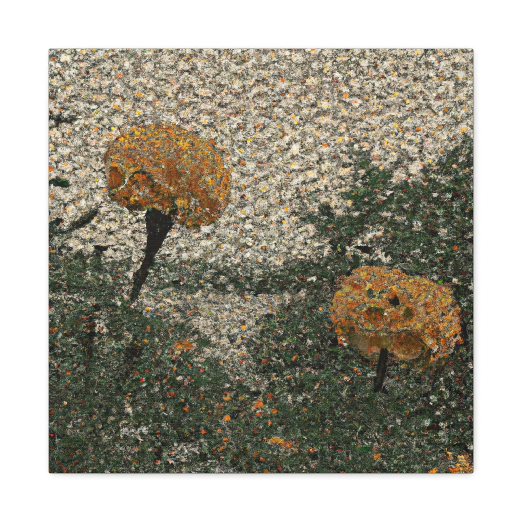 Marigold Splendor Pointillism - Canvas - Walmart.com