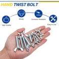 40Pcs Wing Butterfly Screws M6x16mm, Carbon Steel Butterfly Screw Thumb ...