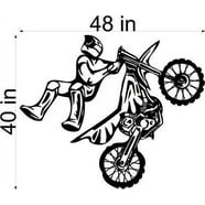 18 in. Dirtbike Street Sign - Motocross Racer Racing Signs Bmx ...