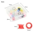 32Pcs 16 Colors Silicone Glitter Thin Ear Gauges Flesh Tunnels Plugs ...