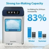 Aeitto Countertop Nugget Ice Maker, 55 Lb/Day, Rapid Ice Release in 5 ...