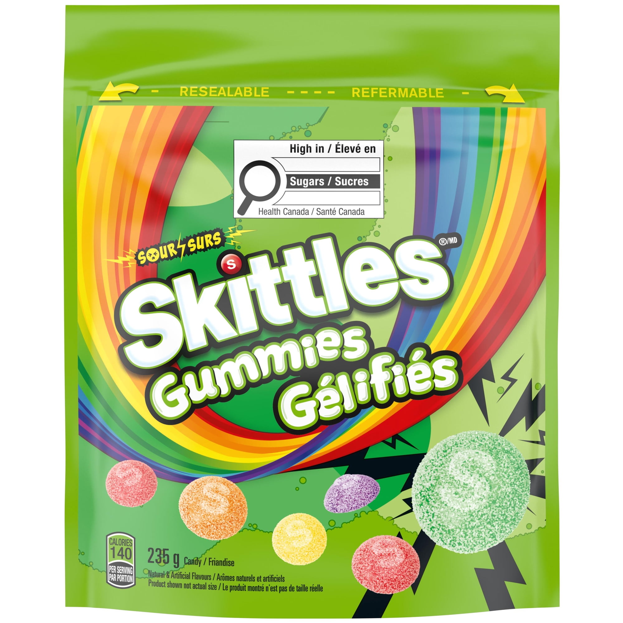 Click here for Skittles Sour Gummies Chewy Candy  235g 235g prices