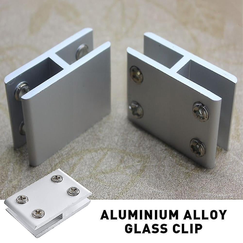 Aluminum Glass Shelf Clamps - 6 Sizes (5/6/7/8/9/10mm) for Thick Glass ...