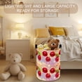 Bear Laundry Basket Hamper 19.7"x15.8", Rustic Wildlife Foldable ...