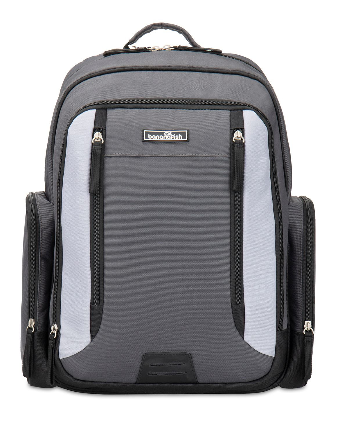 Bananafish Studios Black and Grey Colorblock Backpack Diaper Bag ...