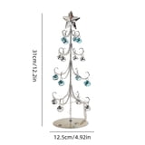 Wrought Iron Tabletop Christmas Tree with Ornament Display Stand, 11 ...