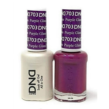 Purple Glass #703 & Matching Polish Set - DND Gel & Lacquer - Walmart.com
