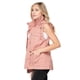 PacificPlex Womens Sleeveless Hooded Cargo Utility Vest, Large, Mauve ...