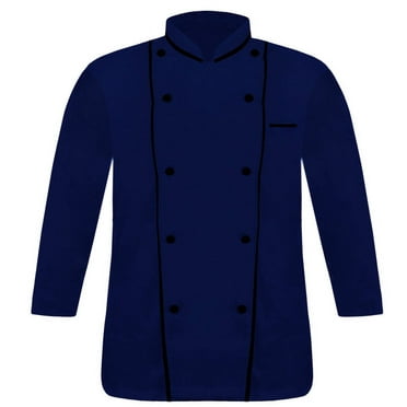Five Star Chef Jacket Short Sleeve Colors Royal XXS - Walmart.com