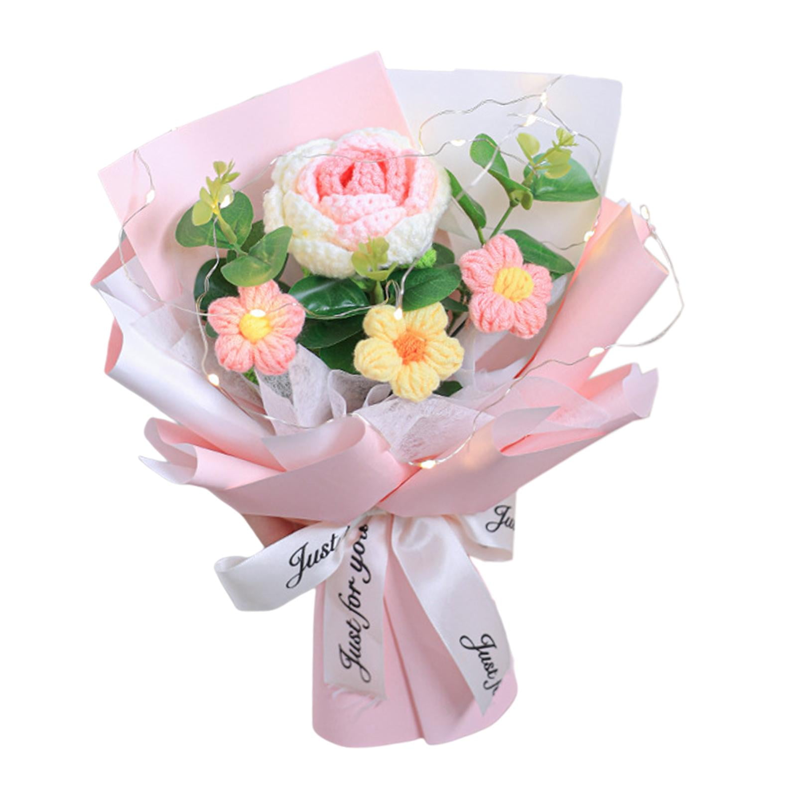 Click here for Tnarru Crochet Flower Bouquet Artificial Flowers B... prices