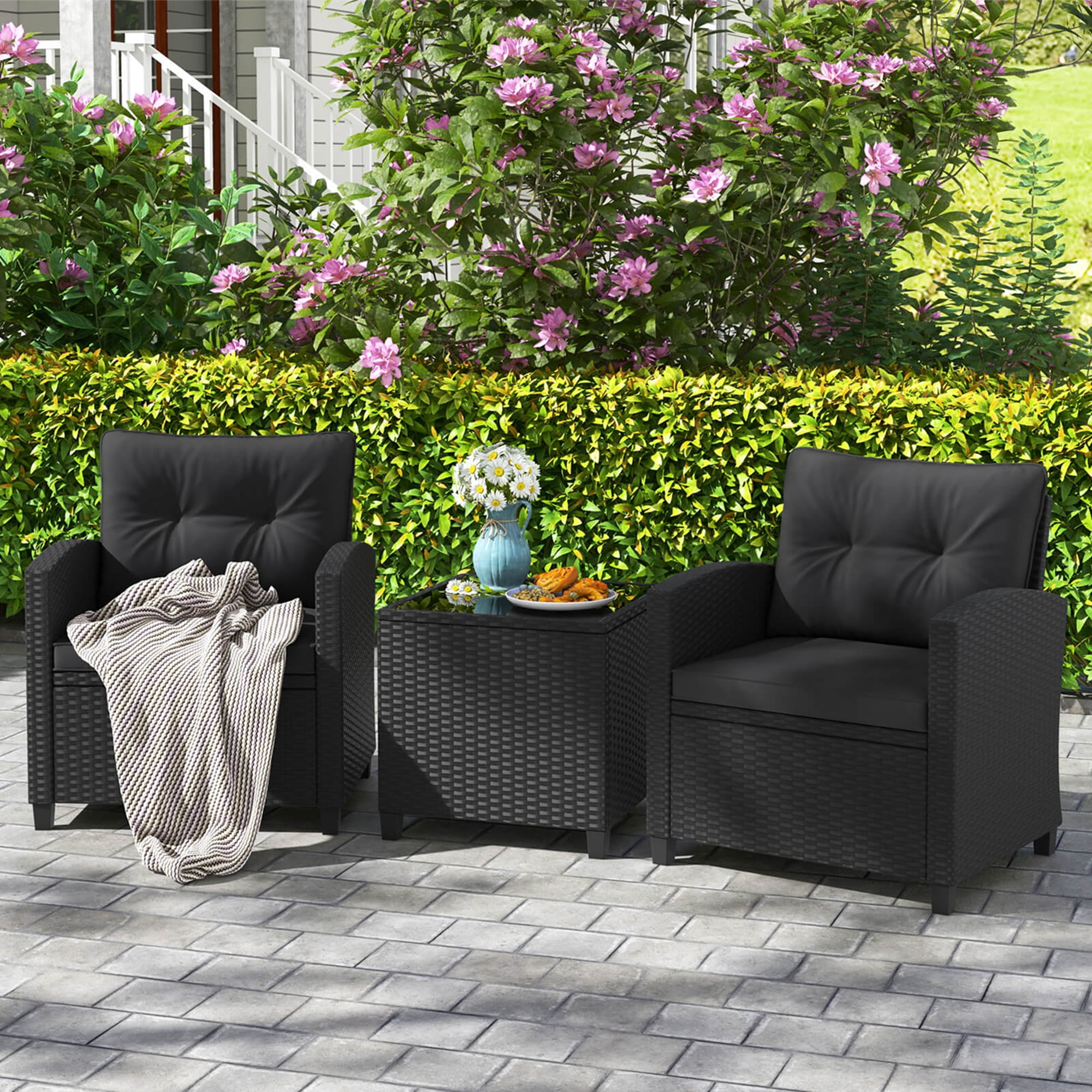 Click here for Costway 3 Pcs Patio Furniture Set With Tempered Gl... prices