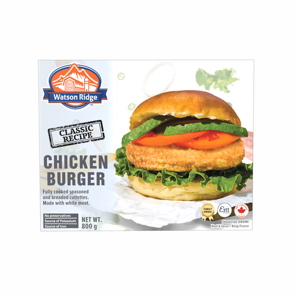 Watson Ridge Chicken Burgers, 800g FC Watson Ridge Chicken Burger