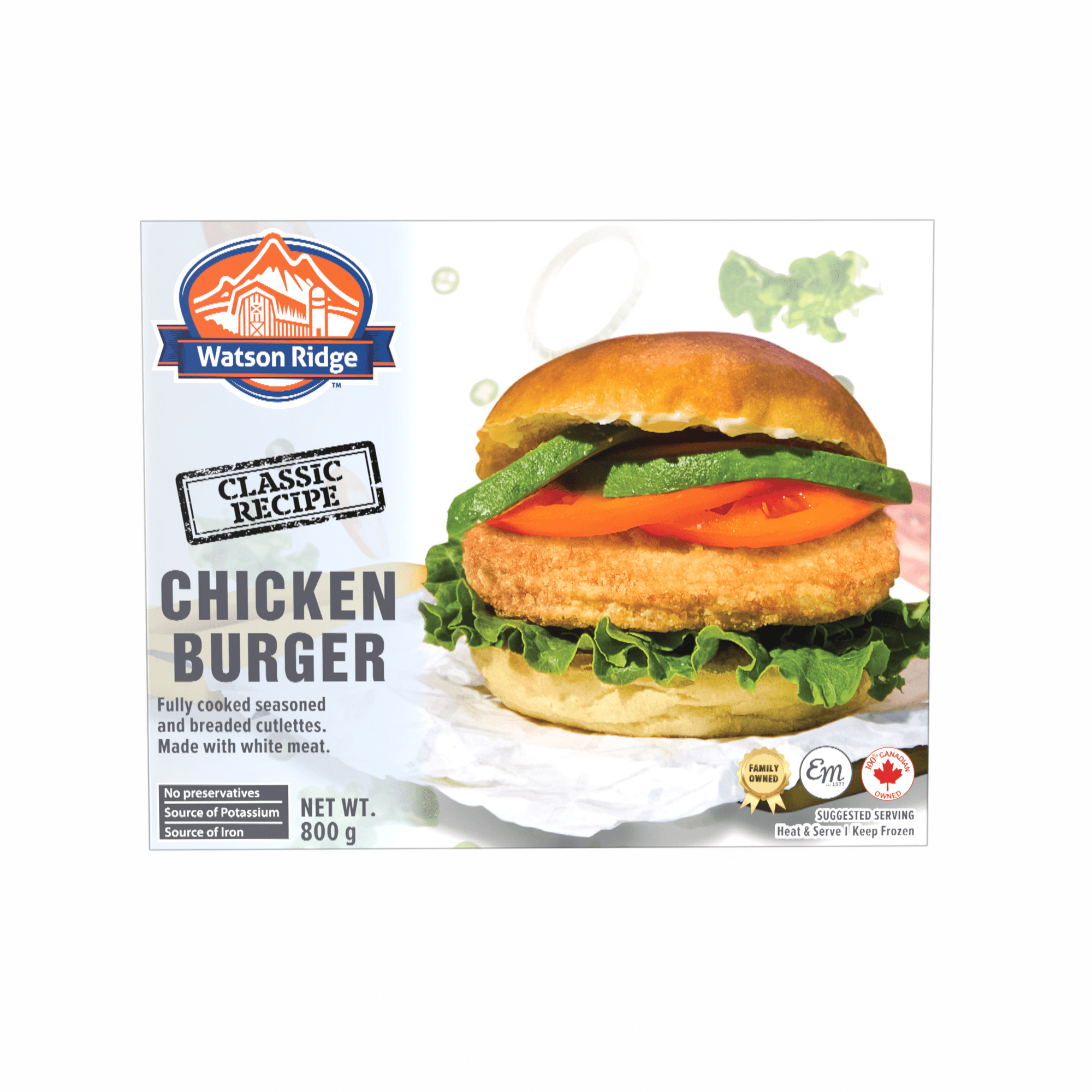 Click here for Watson Ridge Chicken Burgers 800g prices