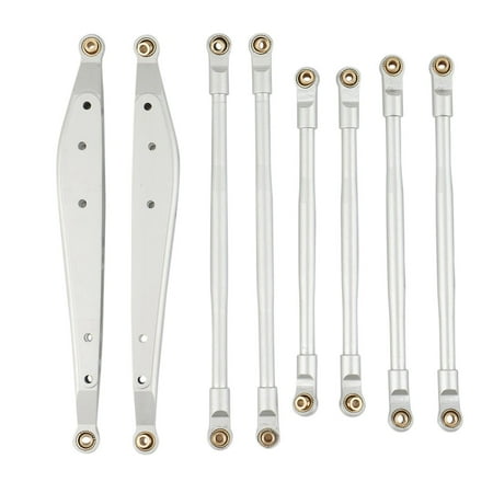 8 Pcs Metal Link Rod Linkage Rear Trailing Arm Set For Axial Rbx10,2 ...