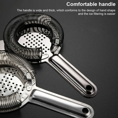 ziyahi Cocktail Strainer Stainless Steel Bar Ice Filter Professional ...