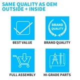 Fog Light Trim Set For Toyota 2011-2017 Sienna Left & Right Black and ...