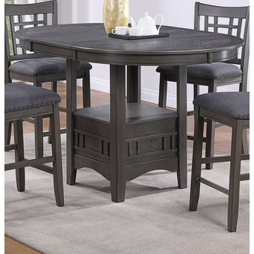 Roundhill Furniture Birmingham Dining Rectangle Wood Counter Height ...
