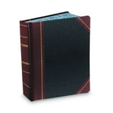 "Account Record Book, Record-Style Rule, Black/red/gold Cover, 13.75 X ...