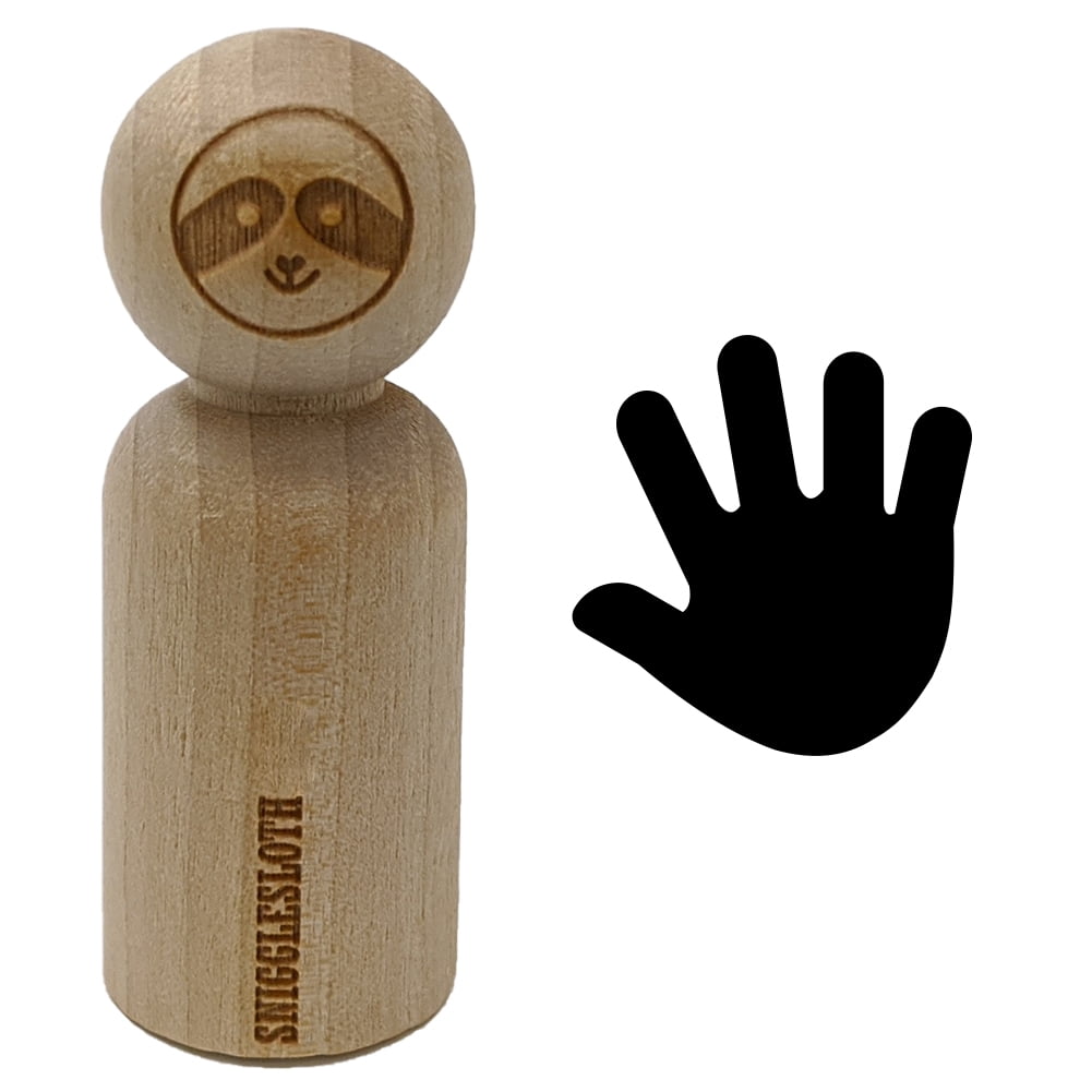 Handprint Solid Rubber Stamp for Scrapbooking Crafting Stamping - Small ...