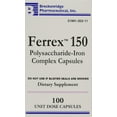 Breckenridge Ferrex 150 Iron Supplement Capsules, Non-Blister Pack ...