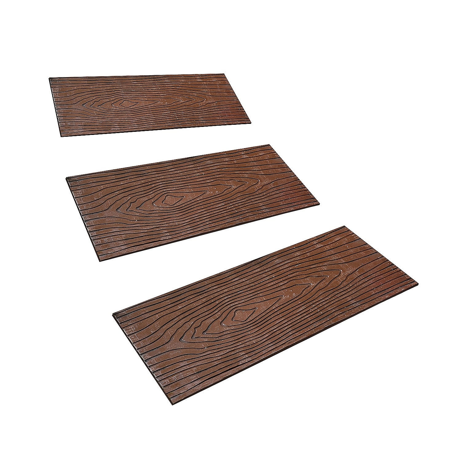 Evergreen Recycled Rubber wood look Plank , Set of 3 - Walmart.com