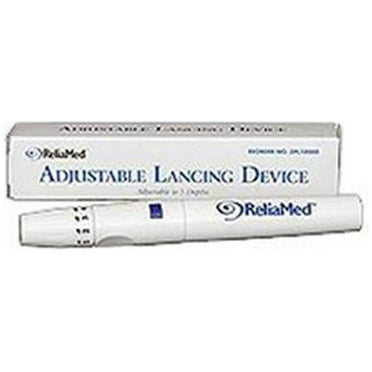 TRUEplus Lancing Device, 28G Sterile Lancets, Box of 100, Comfortable ...