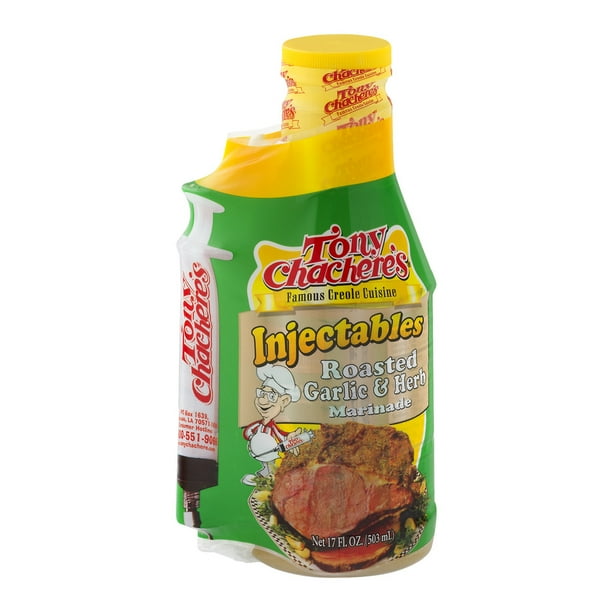 Tony Chachere's Injectable Roasted Garlic & Herb Marinade, 17 fl oz ...