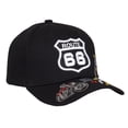 Route 66 Hat Embroidered Highway Map Baseball Cap Americana Travel Road ...