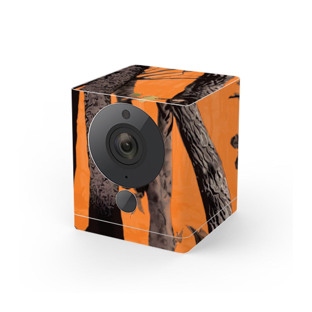 Skin Decal Wrap Compatible With Wyze Cam V2 Sticker Design Orange Camo ...
